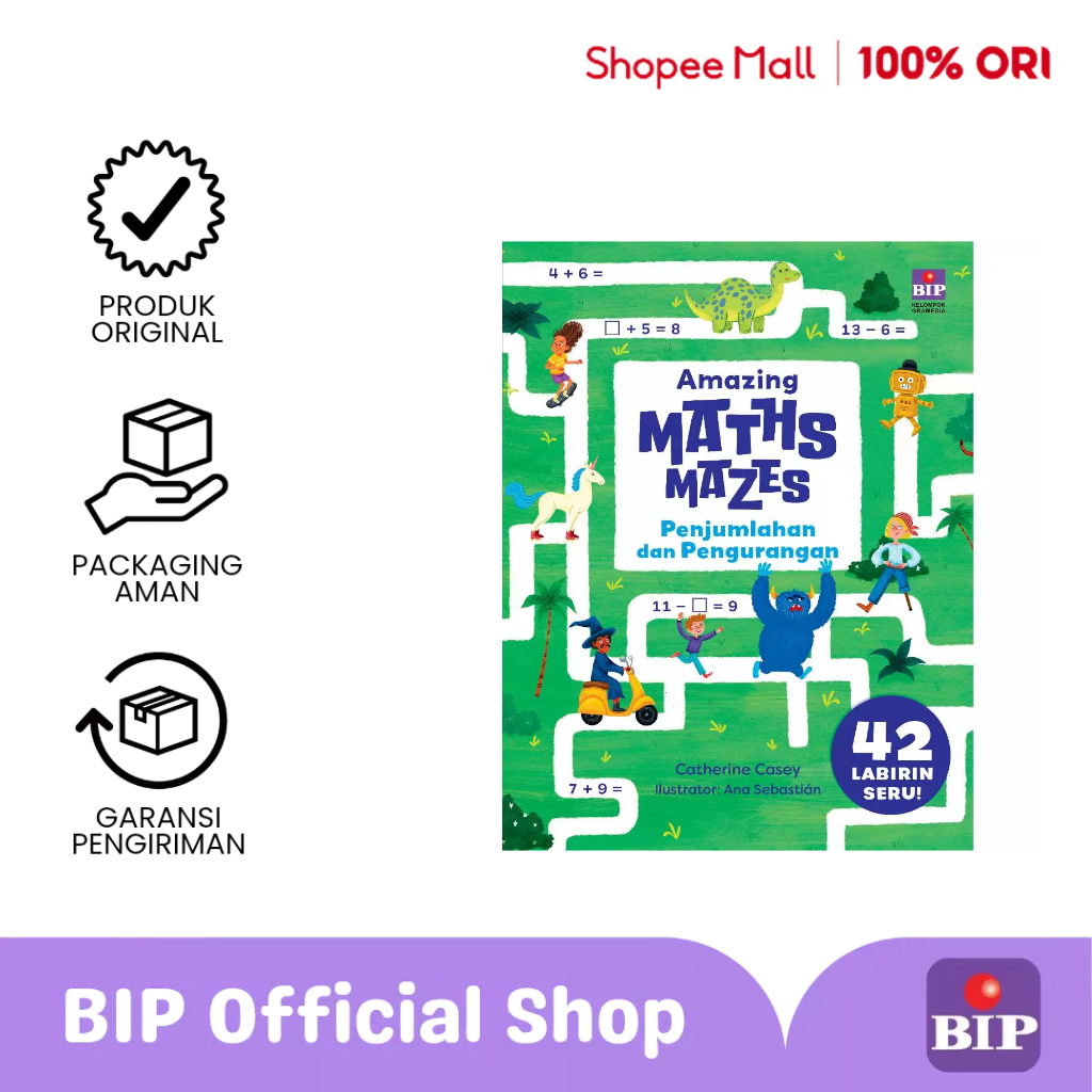 Jual BIP - Amazing Maths Maze: Penjumlahan & Pengurangan | Shopee Indonesia