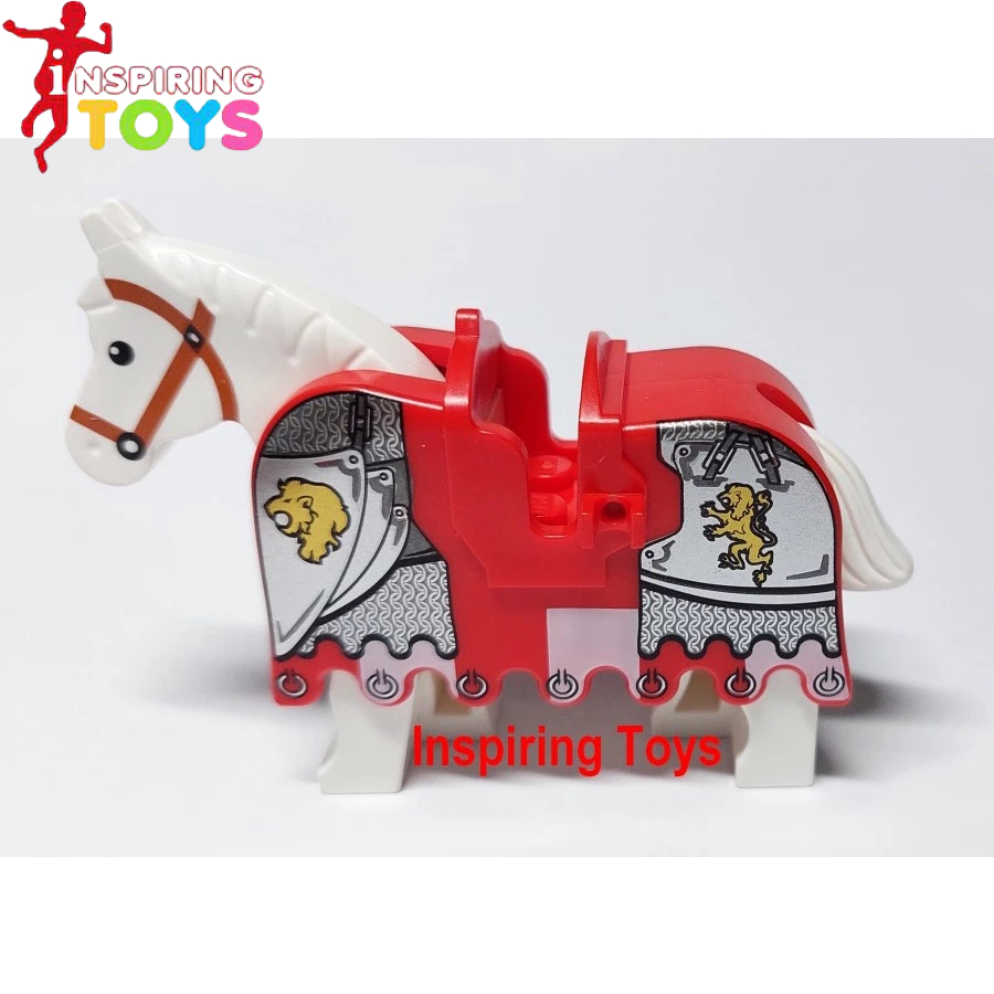 Jual Lego Horse Barding Ruffled Edge Gold Lion w horse helmet | Shopee ...