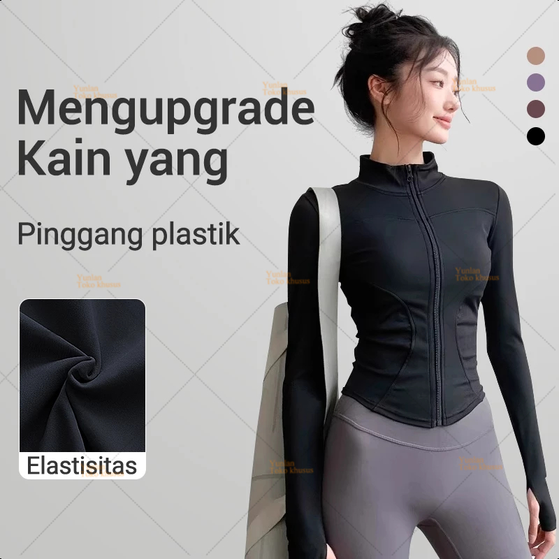 Jual jaket olahraga wanita baju gym wanita baju running wanita baju ...