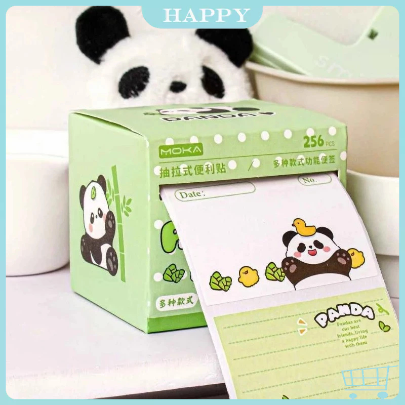 Jual Ready 256 Pcs/1 Roll Sticky Notes Memo Label Sticker Bookmark ...