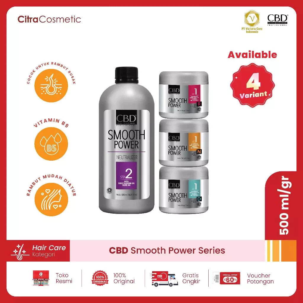 Jual CBD Smooth Power Series D | N | R | Neutralizer 500 Gr | Shopee ...
