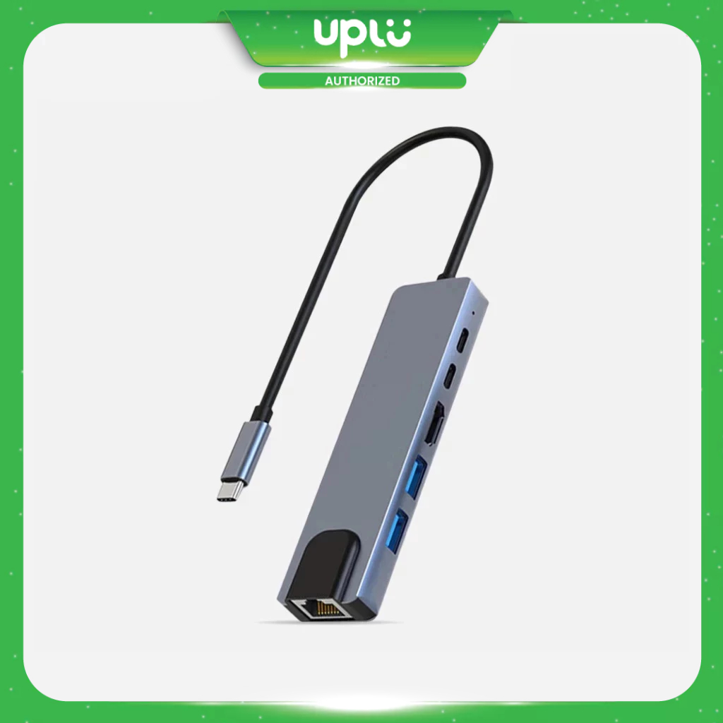 Jual UPLU Authorized 6-in-1 Adapter USB Type-C to HDMI 4K UHD ...