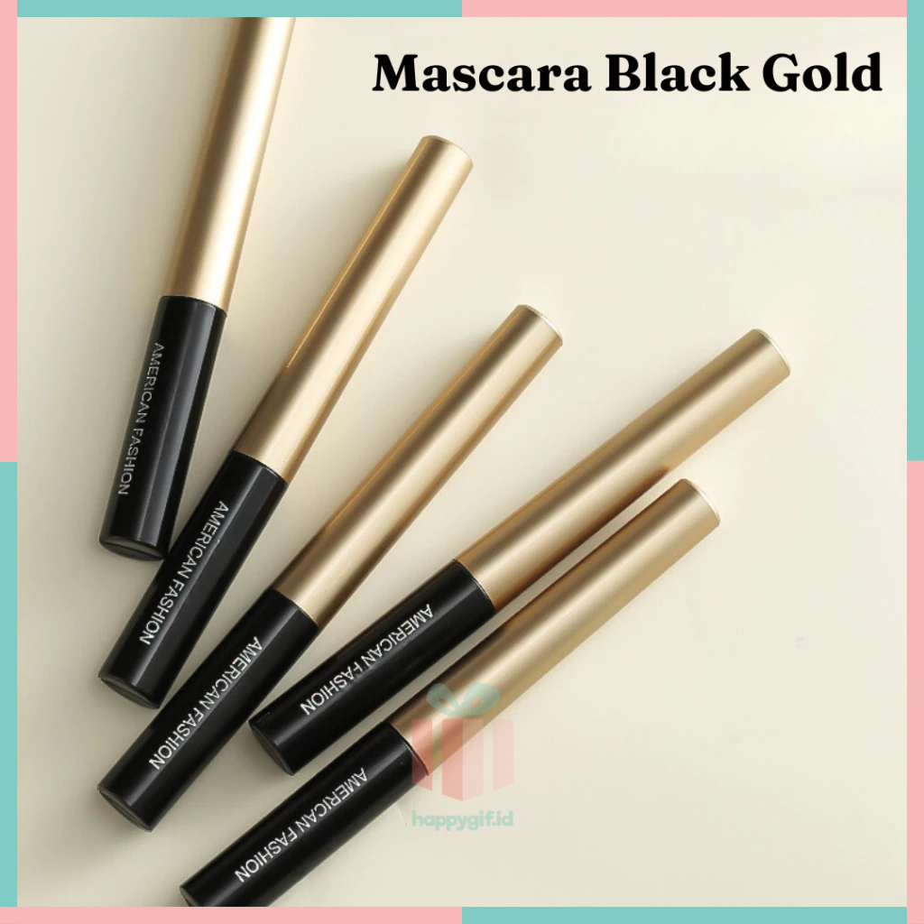 Jual Maskara Black Gold 360 Natural Lentik Waterproof Long Lasting ...