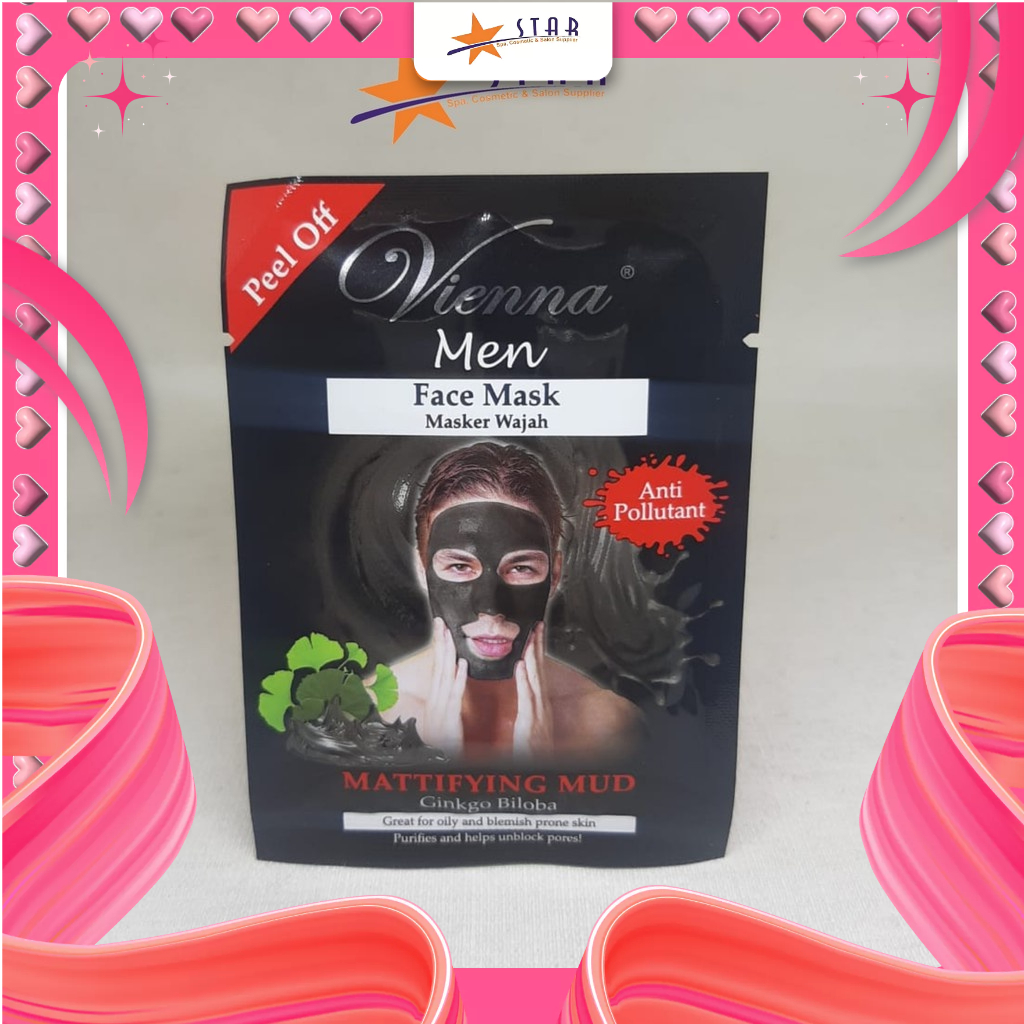 Jual * STAR * Vienna Men Face Mask Mattifying 15gr (Masker Wajah ...
