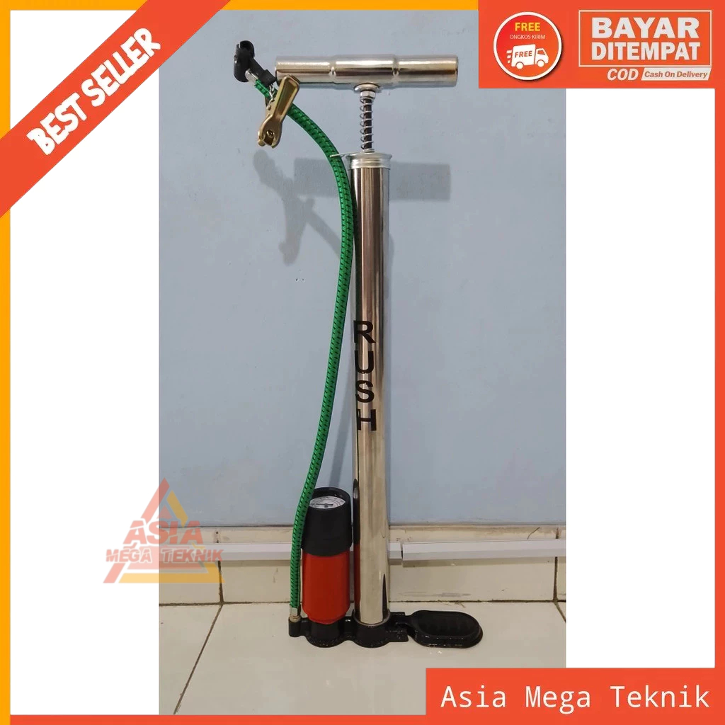 Jual Pompa Ban Tabung Meter Sepeda, Motor, Mobil, Bola Manual | Shopee ...