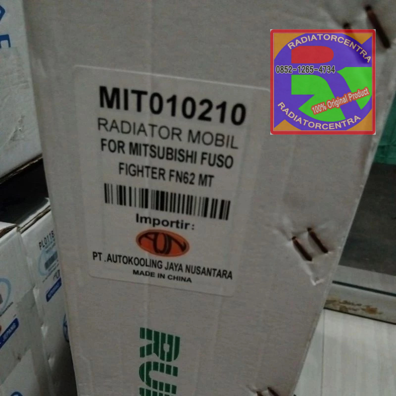 Jual Radiator Mitsubishi Fuso Fighter FN62 tebal Core 48mm MT + Bracket ...