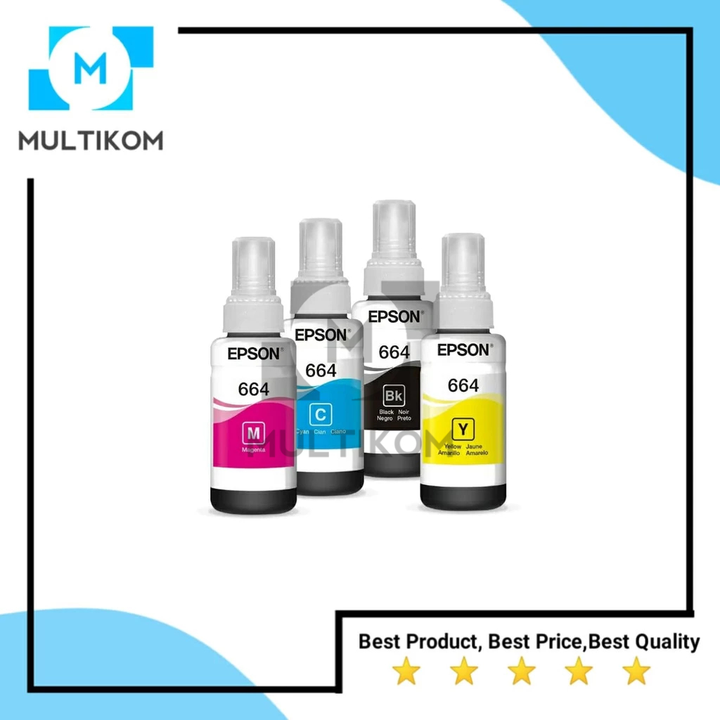 Jual Tinta Epson 664 Ecotank C/M/Y/K Original 100% | Shopee Indonesia