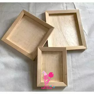 Jual bingkai kayu polos frame bolong ukuran 20x20 20x25 5R kualitas ...