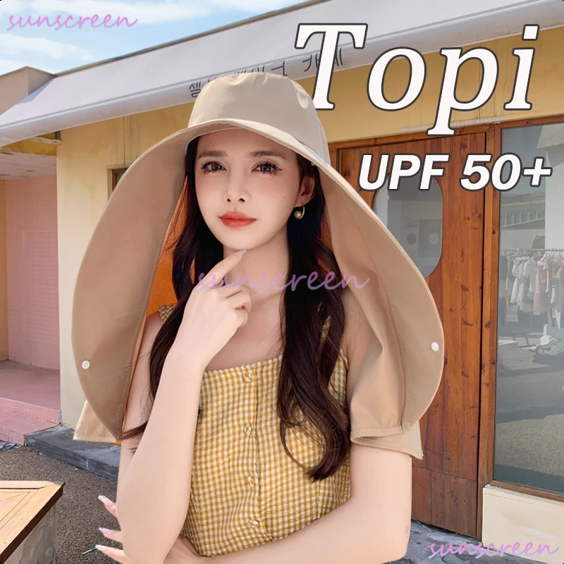 Jual Topi wanita kekinian import Topi matahari Topi anti uv topi umroh ...
