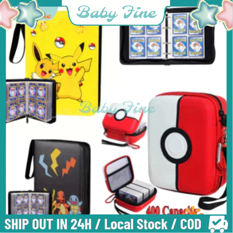 Jual 400Pcs Spot Pokemon Card Book 4 Grid 50 Pages Gift Game Card ...