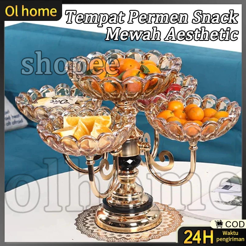 Jual Olhome Tempat Permen Snack Mewah Aesthetic Tempat Buah Untuk ...