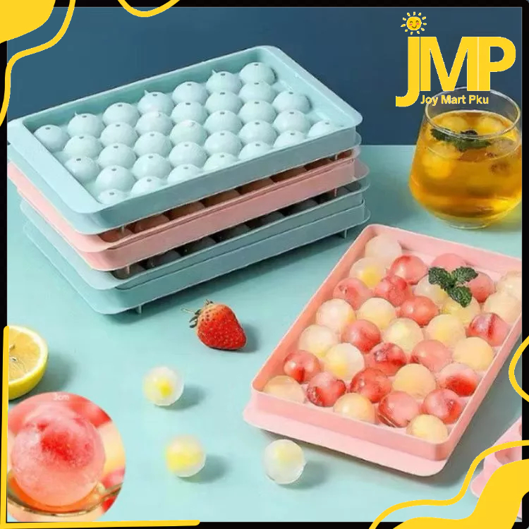 Jual JMP - tatakan Es Batu Bulat 33 Lubang / Alat Cetak Es Jelly ...