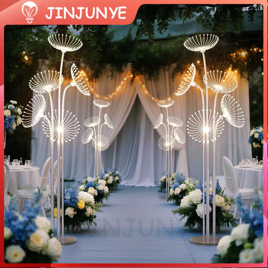 Jual 2 Set Lampu Standing Dekorasi Pelaminan Dandelion Akrilik 2 set ...