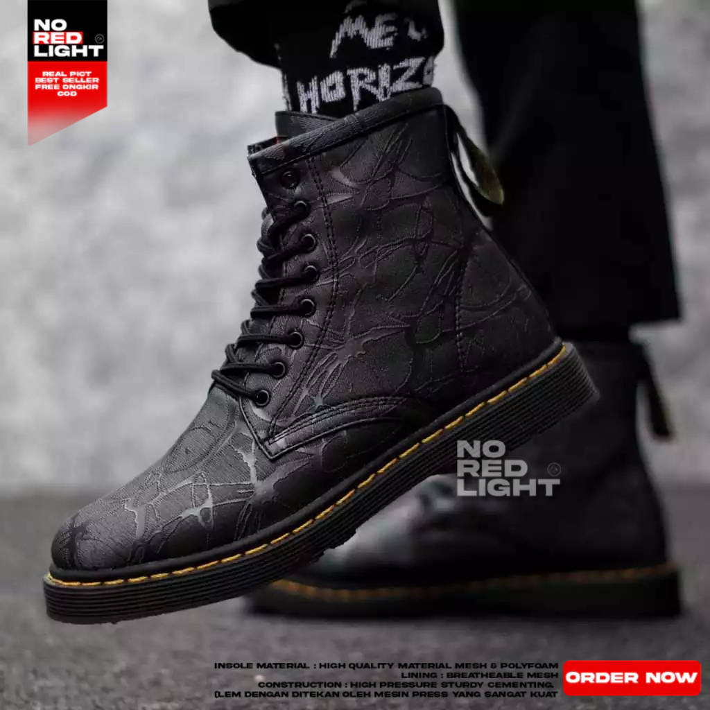 Jual Sepatu Pantofel Docmart Hitam Boots Pria | Shopee Indonesia