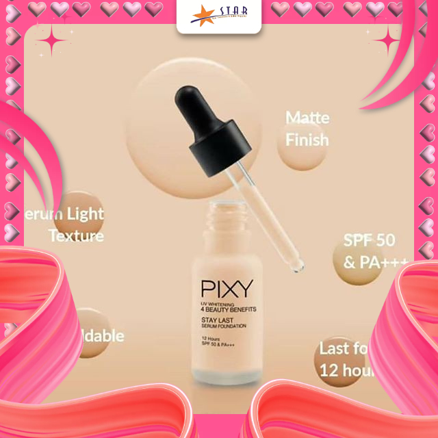 Jual Pixy 4 Beauty Benefits Stay Last Serum Foundation 17ml ...