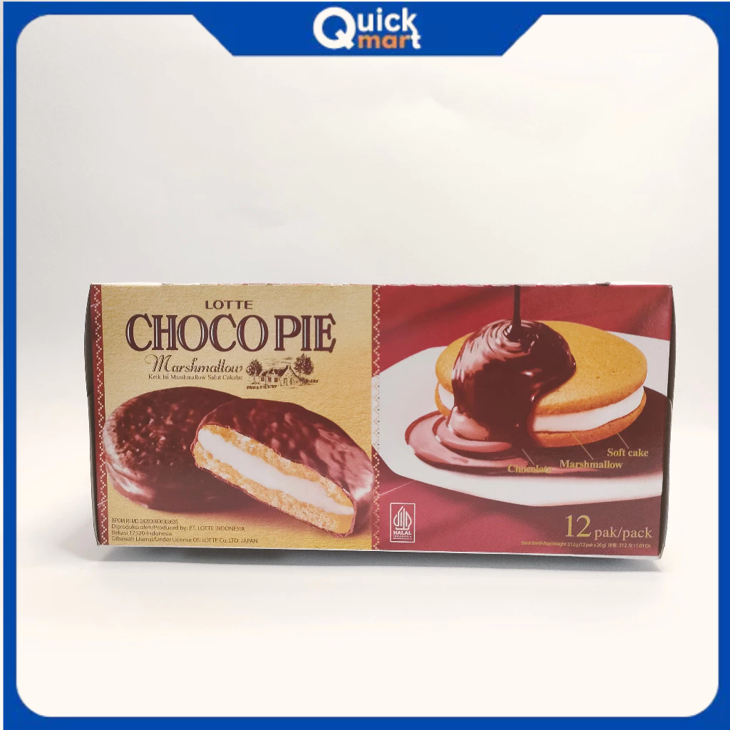 Jual Lotte Chocopie Marshmallow 312g (12 pak x 26g) | Shopee Indonesia