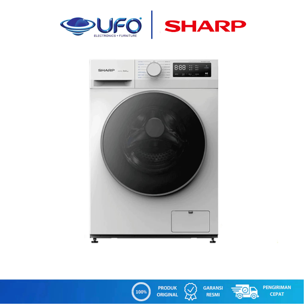Jual Sharp Mesin Cuci Front Loading Bukaan Depan Washer Kapasitas 8 Kg ...
