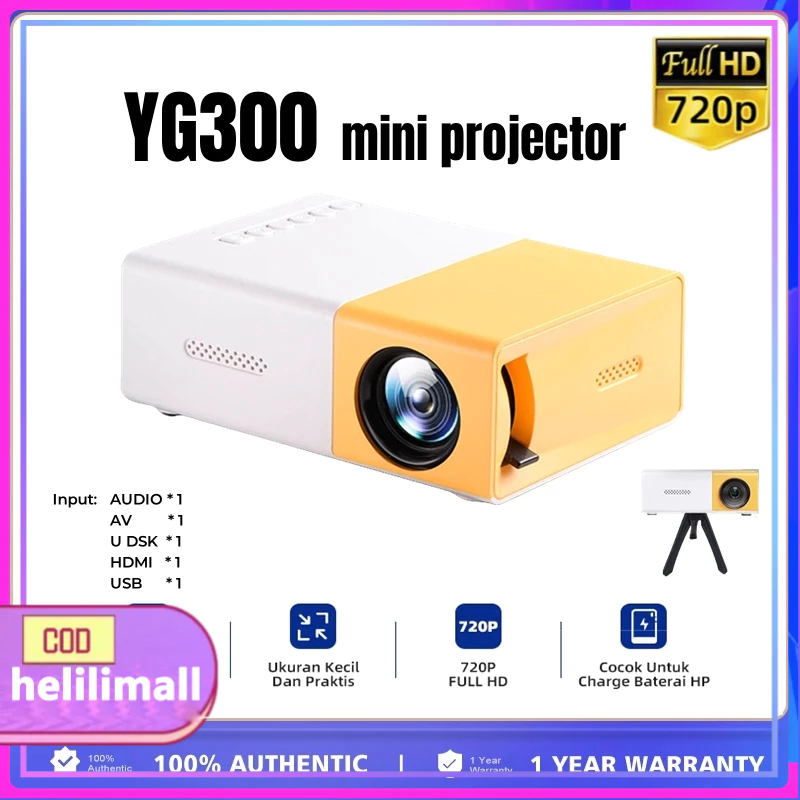 Jual Proyektor mini YG300 Portable Led mini Proyektor hp mini Home ...