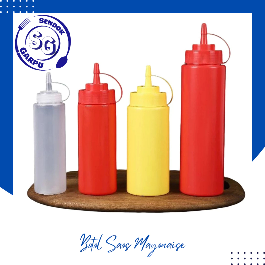 Jual Botol Saos Mayonaise /Kecap/Cuka Dengan Angka Takaran | Shopee ...