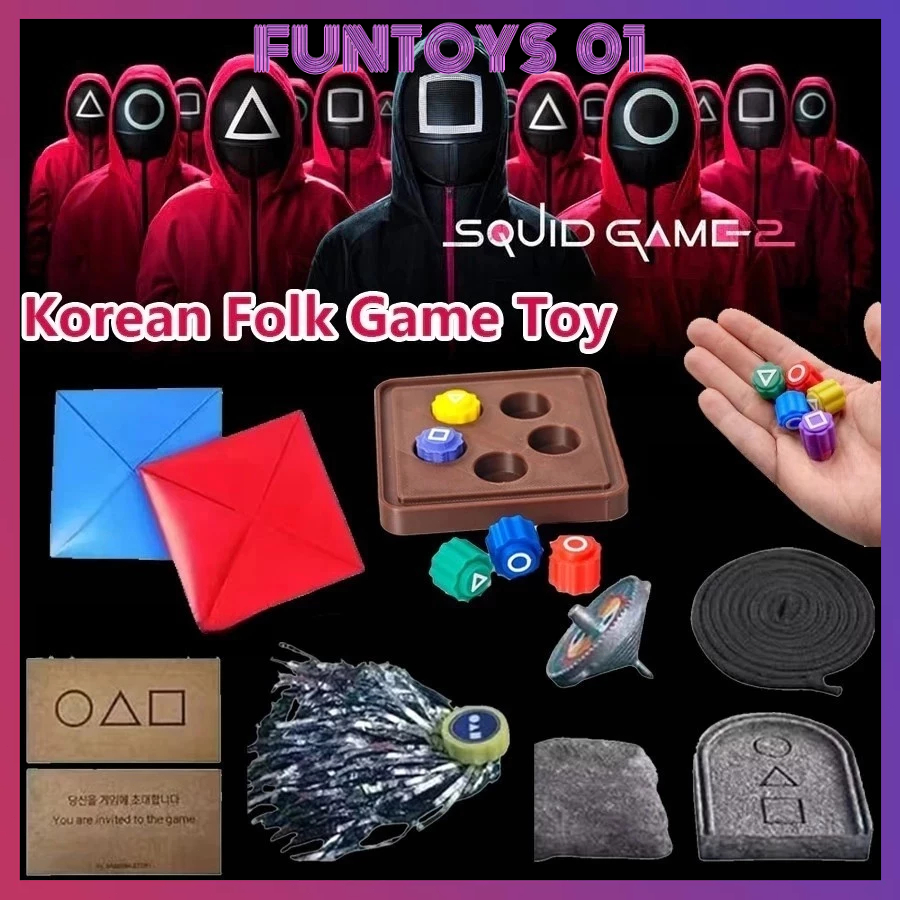 Jual Mainan Squid Game 2 Board Game Gonggi Tradisional Korea - 3D Print ...