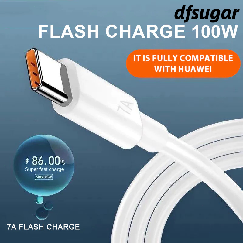 Jual 7A Kabel Data Pengisian Super Cepat Tipe-C untuk Huawei Mate 40pro ...