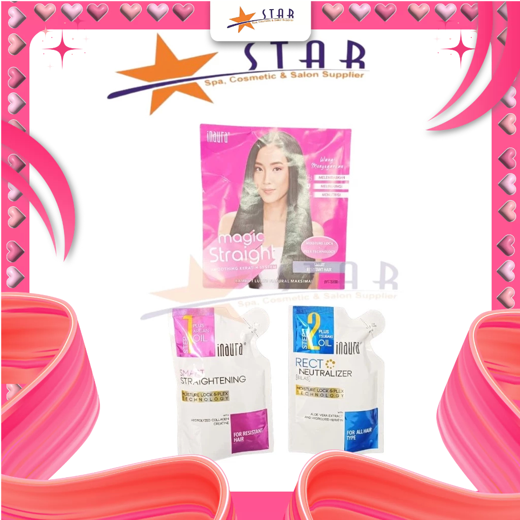 Jual * STAR * Inaura Magia Straight Smoothing Keratin System Step 1 & 2 ...