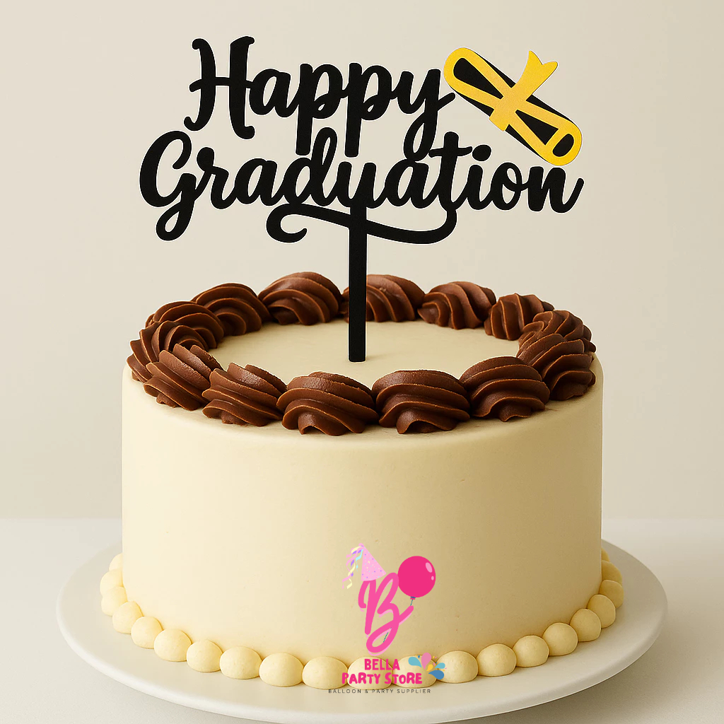 Jual topper cake hiasan kue happy graduation thema wisuda | Shopee ...