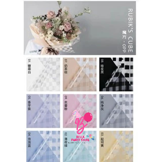 Jual cellophane kertas pembungkus bunga wrapping waterproof kado cube ...