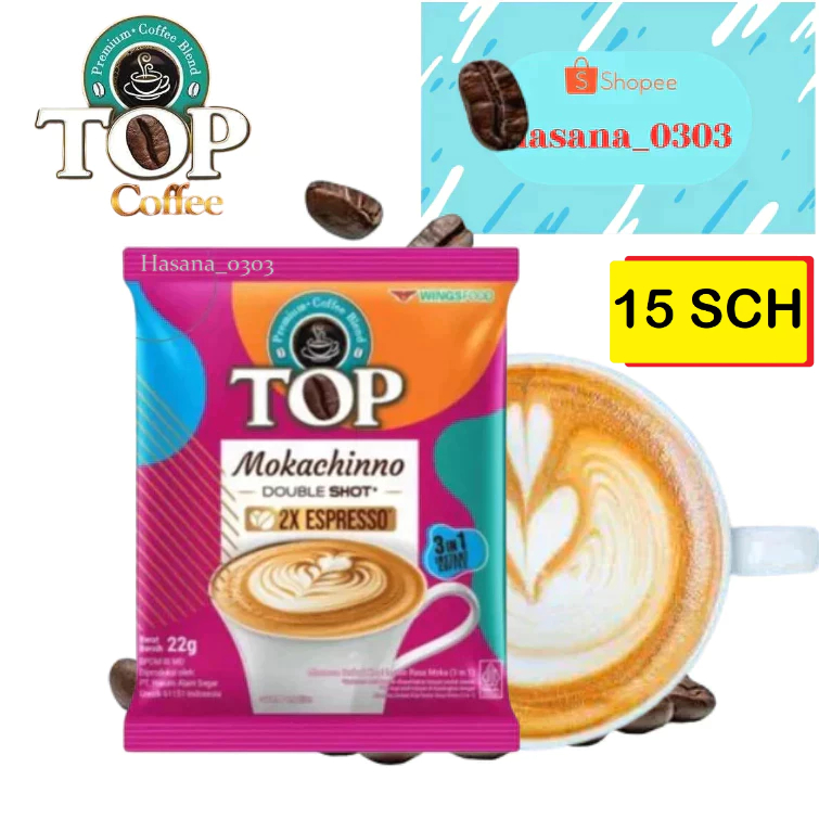 Jual Top Coffee Kopi Instan Mokachinno Double Shot [ 15 Sachet ...