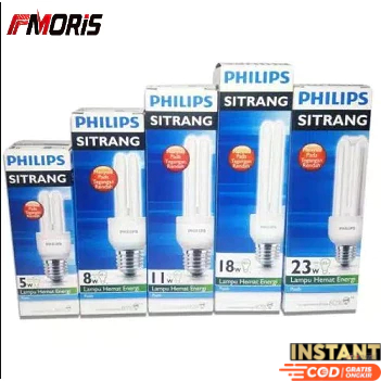 Jual PHILIPS SITRANG 5W 8W 11W 18W 23W Putih E-27 Lampu Jari Original | Shopee Indonesia