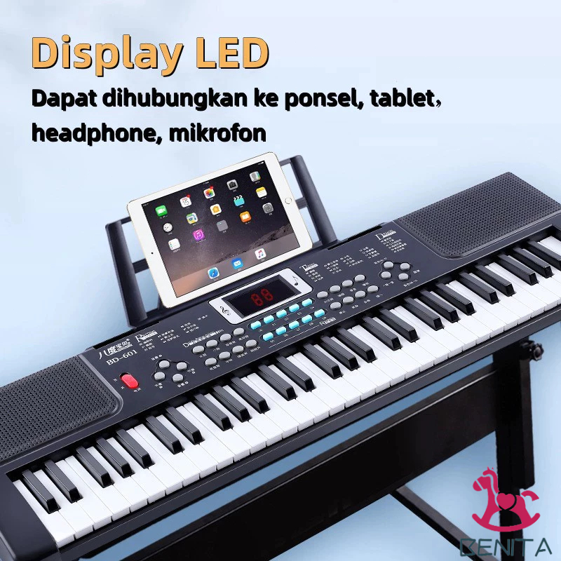 Jual 【Murah COD】61 Keys Electric Piano / Dengan Mikrofon dan Adaptor ...