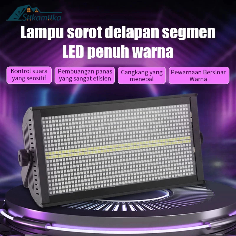 Jual Lampu Sorot Lampu Panggung 3 in 1 Full Color 960 LED Penuh Warna 8 ...