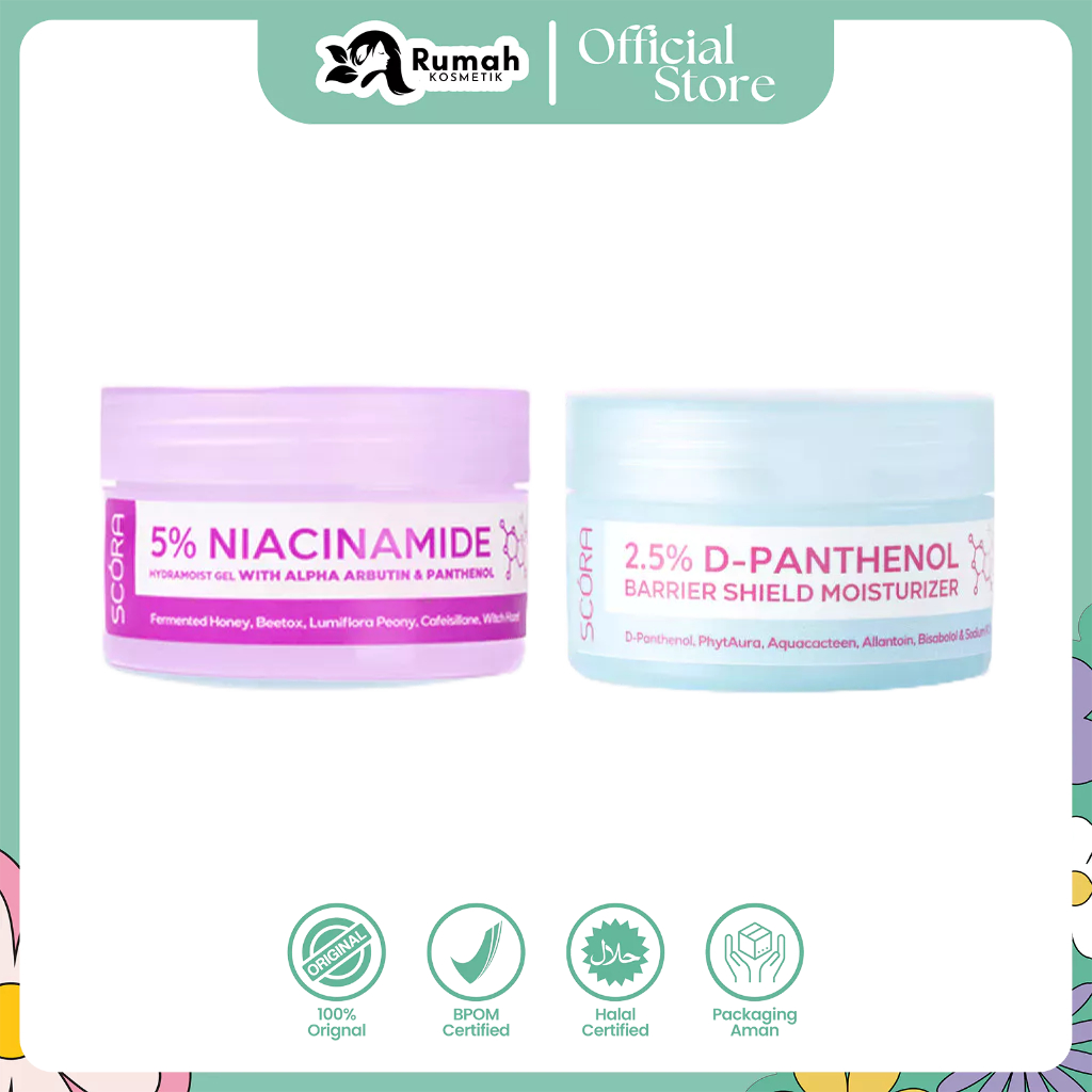 Jual Scora 5% Niacinamide Hydramoist Gel 45ML / Scora 2,5% D-PANTHENOL ...