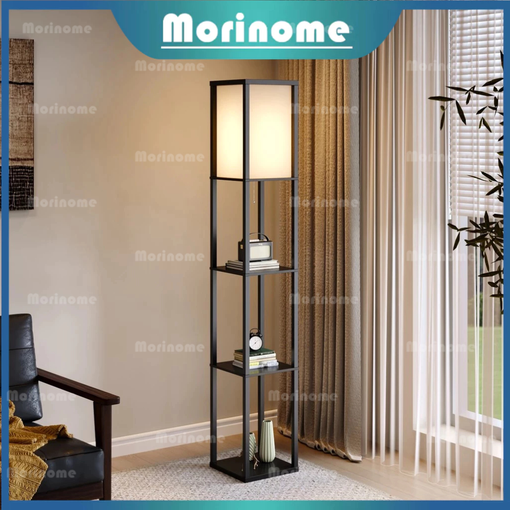 Jual ️COD&Garansi ️Floor Lamp Shelf Rack Lampu Lantai Rak Ruang Tamu ...