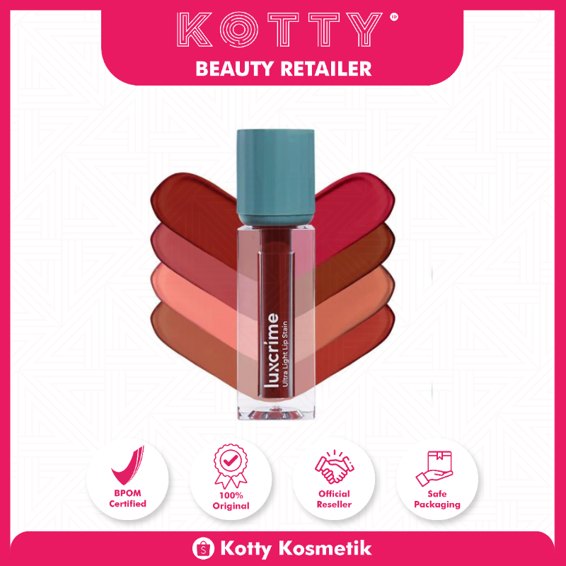 Jual Kotty Kosmetik - LUXCRIME Ultra Light Lip Stain New | Shopee Indonesia
