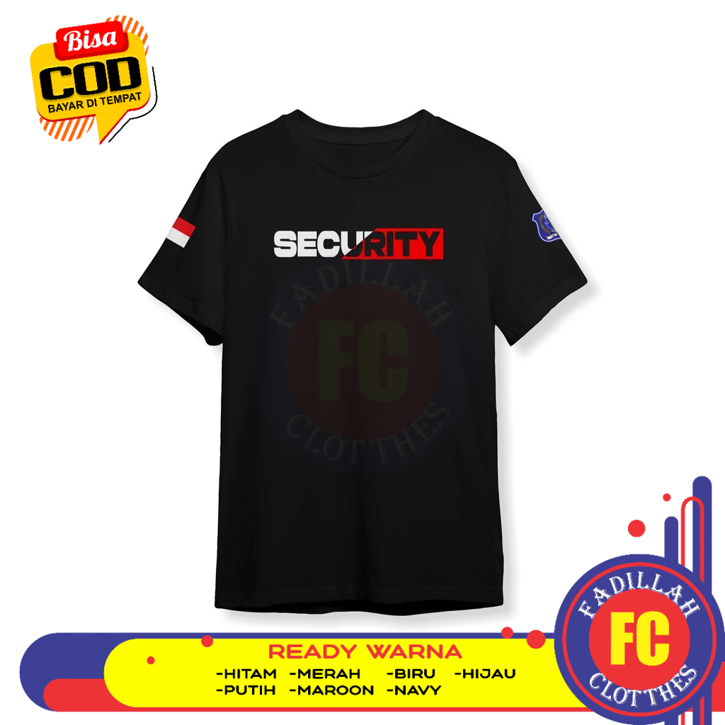 Jual Baju Kaos Security Security Logo Satpam V2 Desain Terbaru Kaos ...