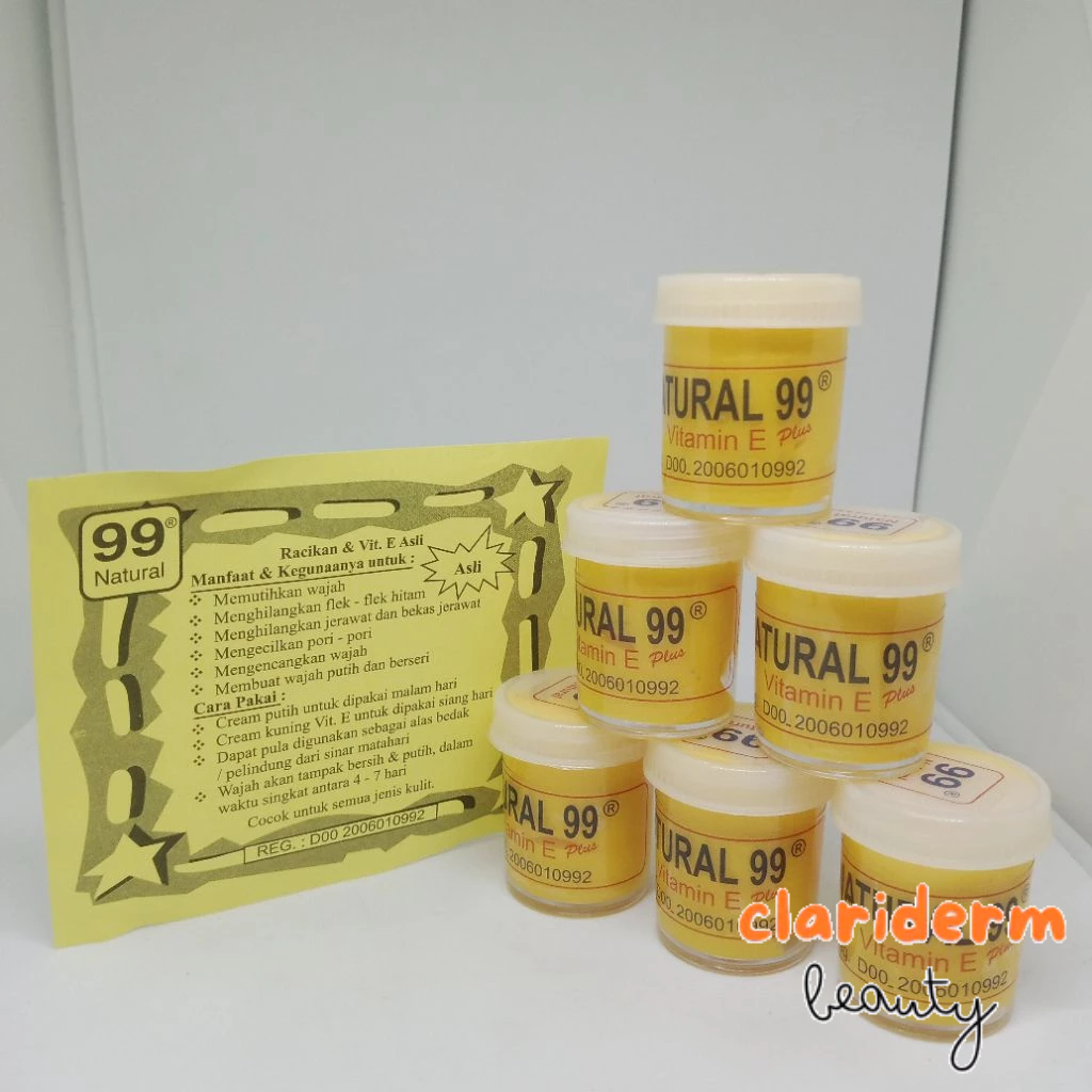 Jual (12 pcs) Natural 99 Racikan dan Vit E Krim Siang | Shopee Indonesia