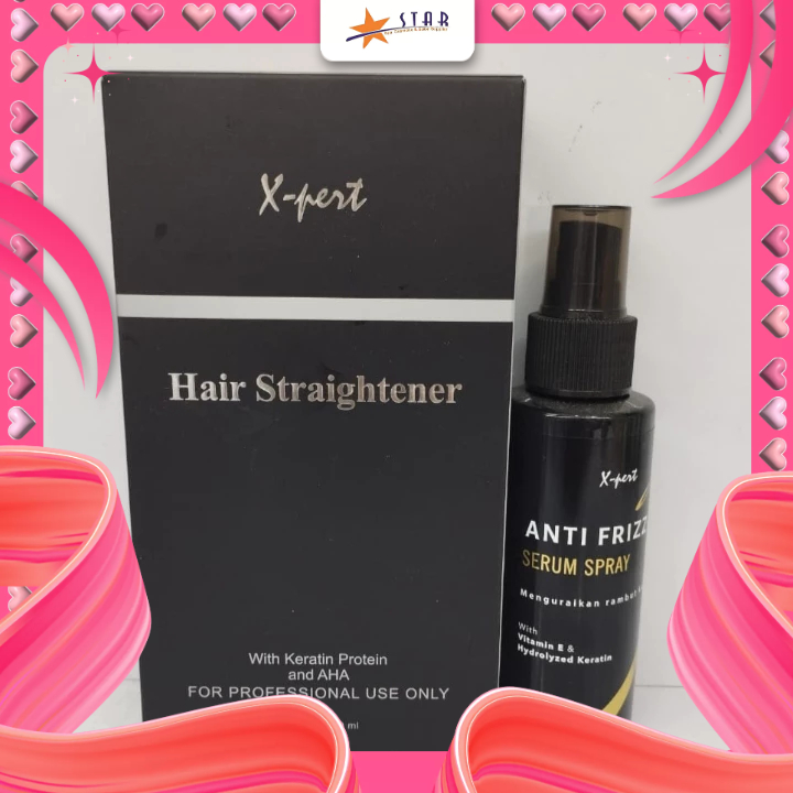 Jual * STAR * X-pert Paket Pelurus Rambut Keratin & AHA isi 2pcs ...