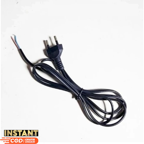 Jual Kabel Power Cord AC 220V Kabel Buntung Colokan Listrik 1.2m SNI ...