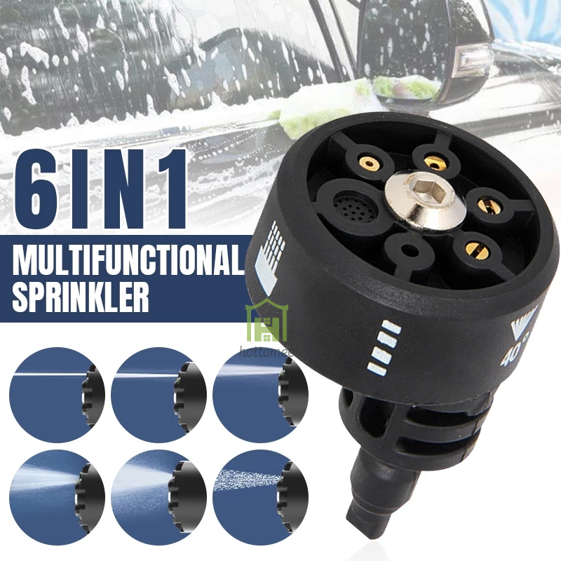 Jual 6 In 1 Nozzle Spray Quick Release Putar Derajat Jet Cleaner Nozzle ...