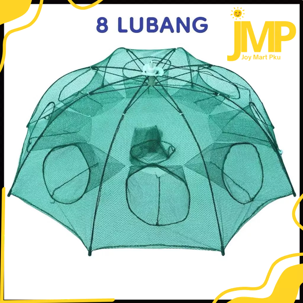 Jual JMP - Perangkap Bubu Payung 6/8/12 Lubang Alat Jaring Pancing Jala Ikan Udang Kepiting Lele ...