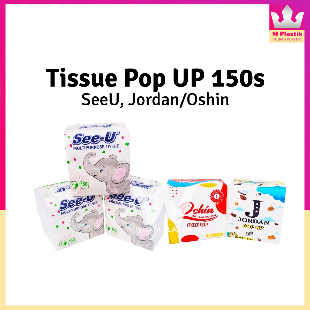 Jual Aneka Tissue ( POP UP ) 150 Sheet [Tiss-U/See-U/Jordan/Oshin ...