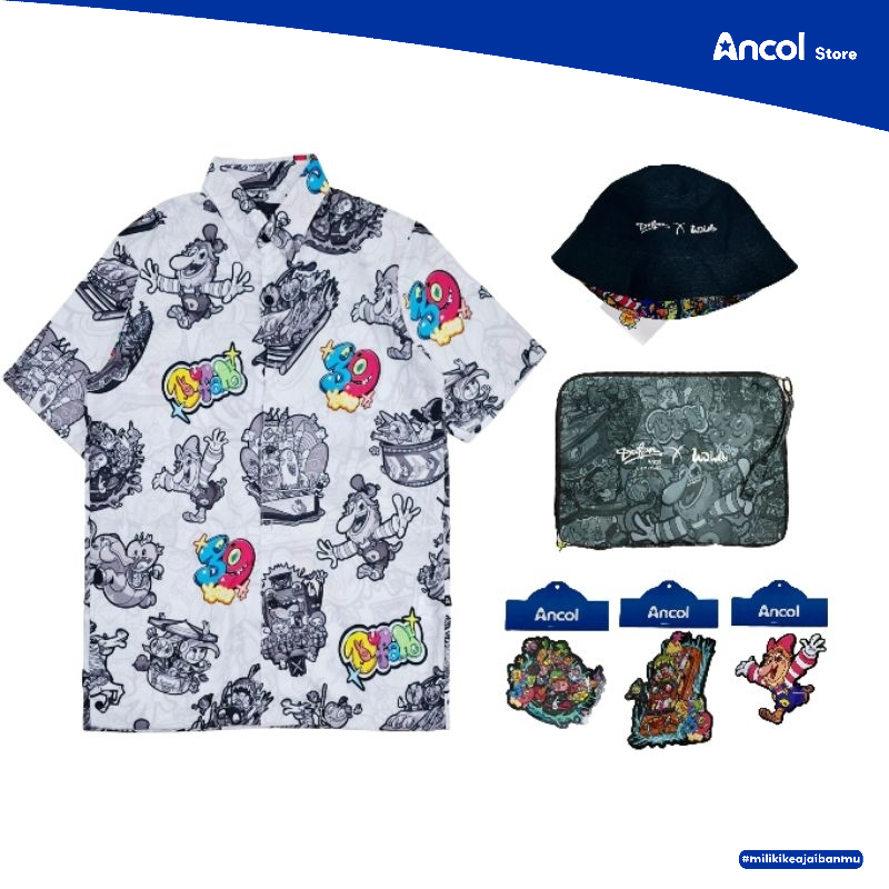 Jual Ancol Paket Kemeja Spesial Dufan x Wd Willy Putih | Early Bird ...