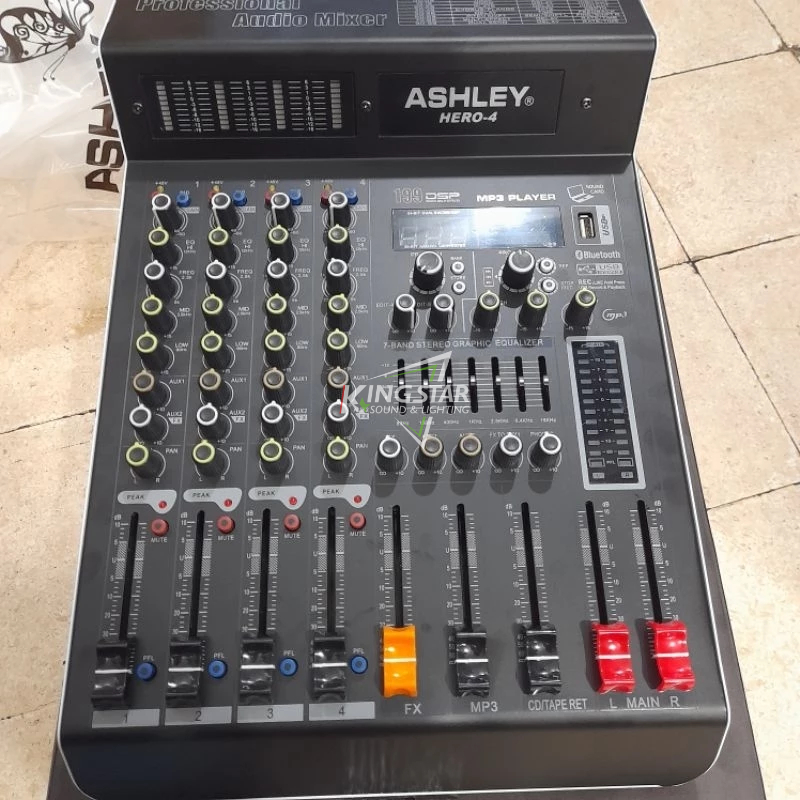 Jual Mixer Ashley Hero 4 Original 199 DSP Multi Effect 4 Channel Audio ...