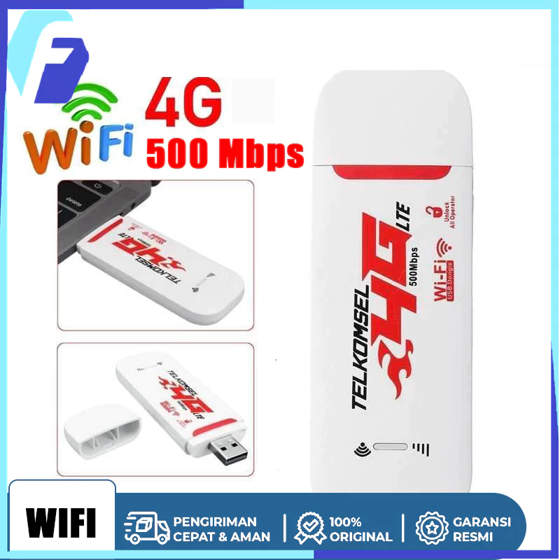 Jual [COD] Modem WIFI USB 500Mbps 4g LTE Wi-Fi All Operator portabel ...