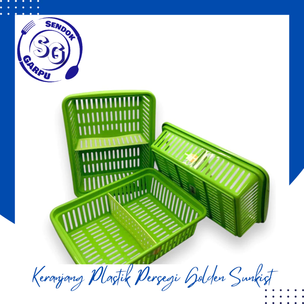 Jual Keranjang Plastik Persegi Wadah Bumbu / Tempat Bawang Lombok ...