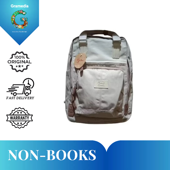 Jual Gramedia World BSD - Hcl Dough Backpack Grey Rice White | Shopee ...