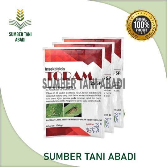 Jual TORAM 25SP - Insectisida isi 100gr - CV Saprotan Utama | Shopee ...