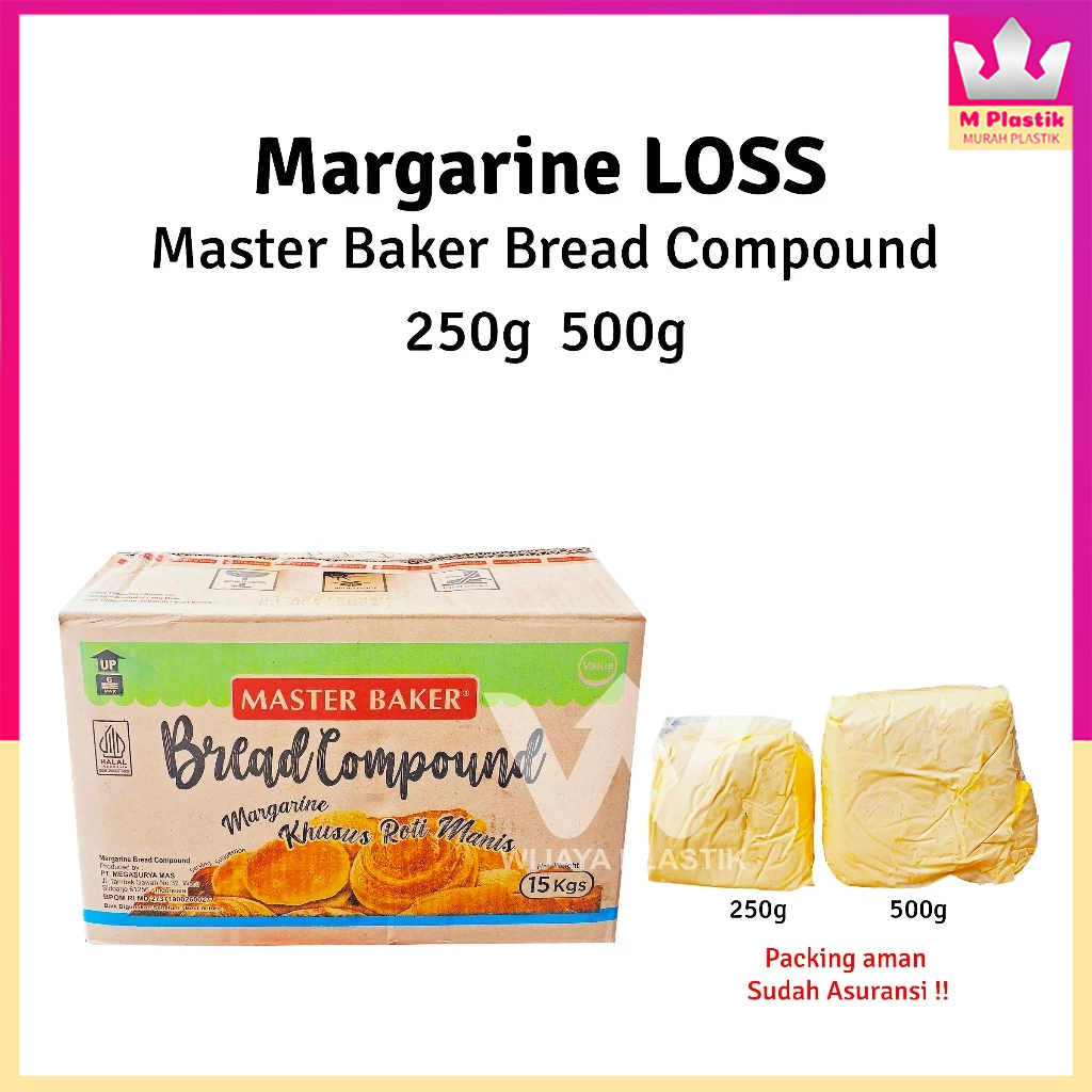 Jual [RE-Pack] Margarine [MASTER BAKER] Bread Compound --- 250g 500g @Pack | seperti margarin ...