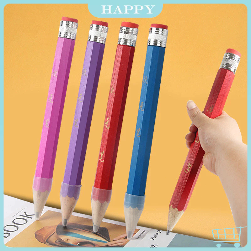 Jual [ COD Ready ] 33CM Pensil Raksasa Mainan Pensil Besar Kayu Alat ...
